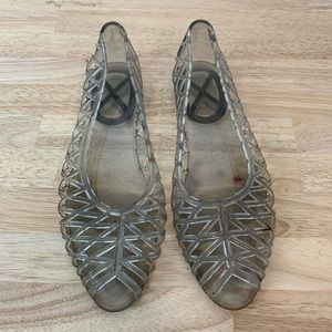 Shoes | See Through Gray Flats | Poshmark